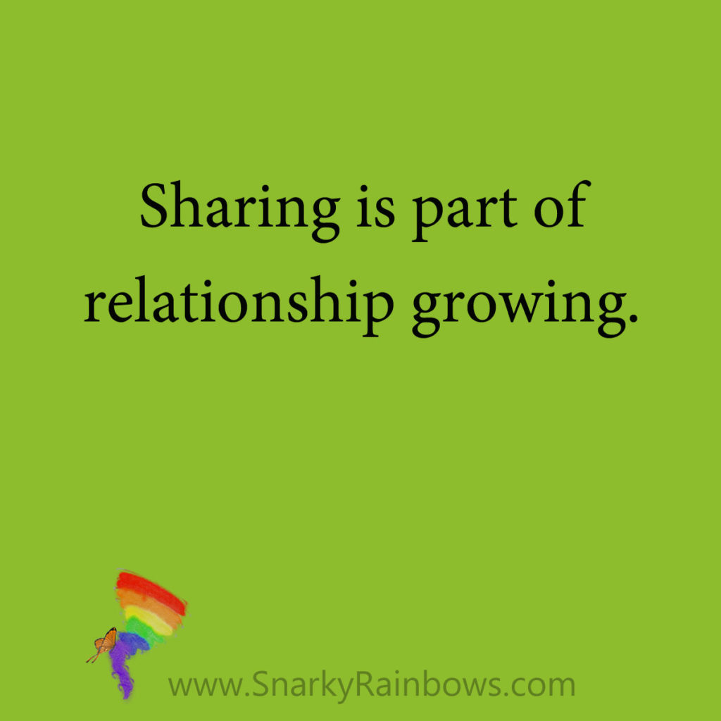 Learning to Share Creates Engagement for Growing Relationships