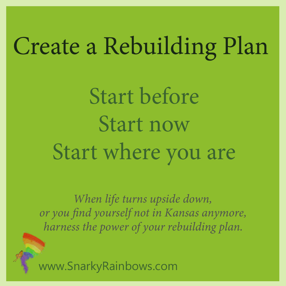 A Rebuilding Plan To Focus On Hope